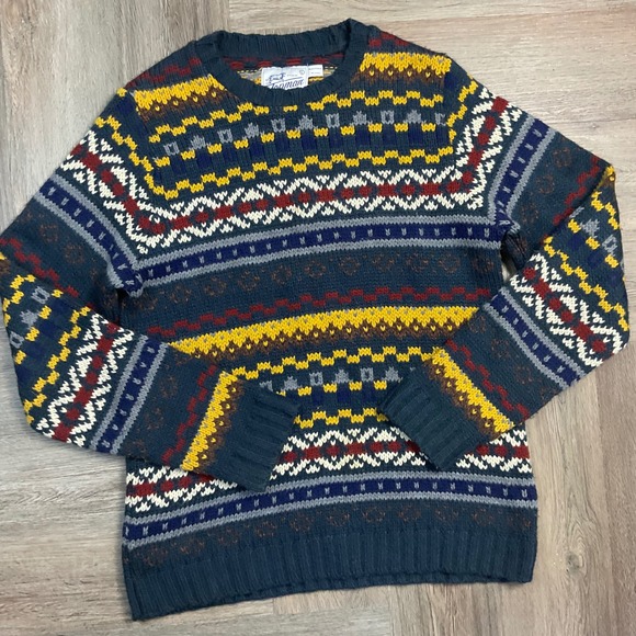 Topman | Sweaters | Vintage Topman Nordic Fair Isle Sweater Mens Large ...